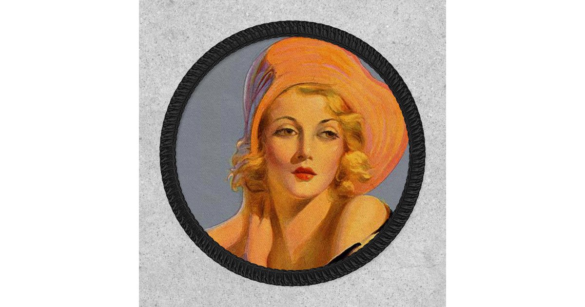 Beautiful Vintage Pin up girl Patch | Zazzle