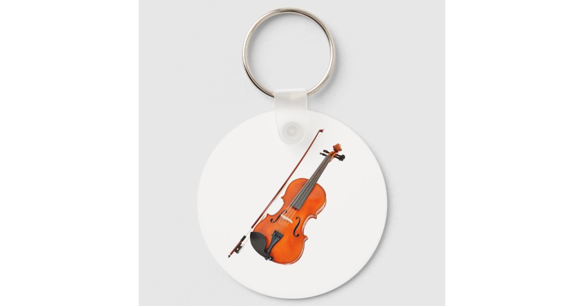 Beautiful Viola Musical Instrument Keychain | Zazzle