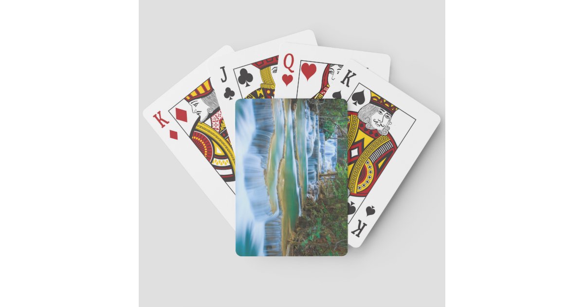 Beautiful Waterfall Deck of Playing Cards | Zazzle