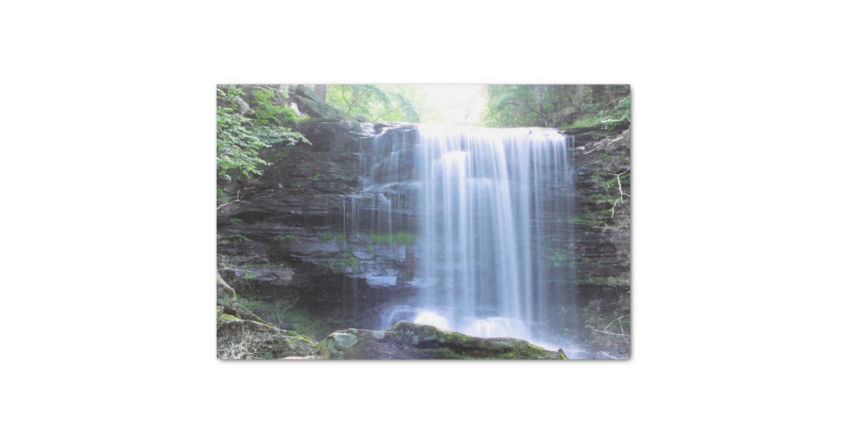 Beautiful Waterfall in Nature Tissue Paper | Zazzle