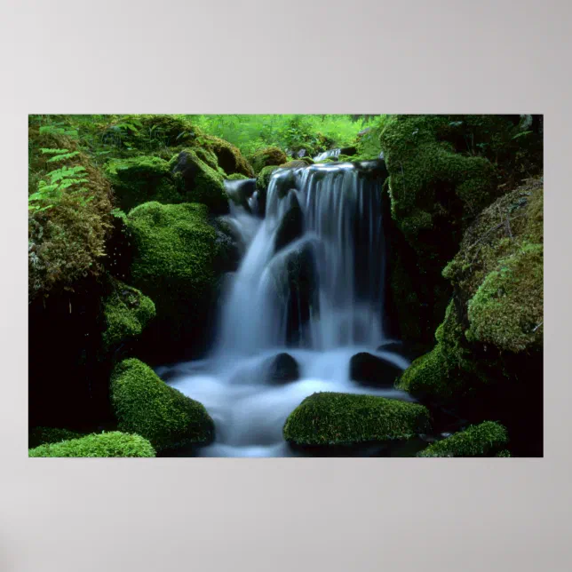Beautiful waterfall poster | Zazzle