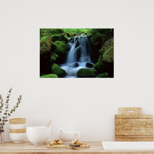 Beautiful waterfall poster | Zazzle
