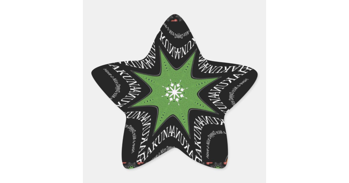 Beautiful Whirling stars background Print vector Star Sticker | Zazzle