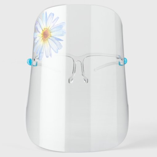 Beautiful White Daisy Flower for her Simple Face Shield | Zazzle