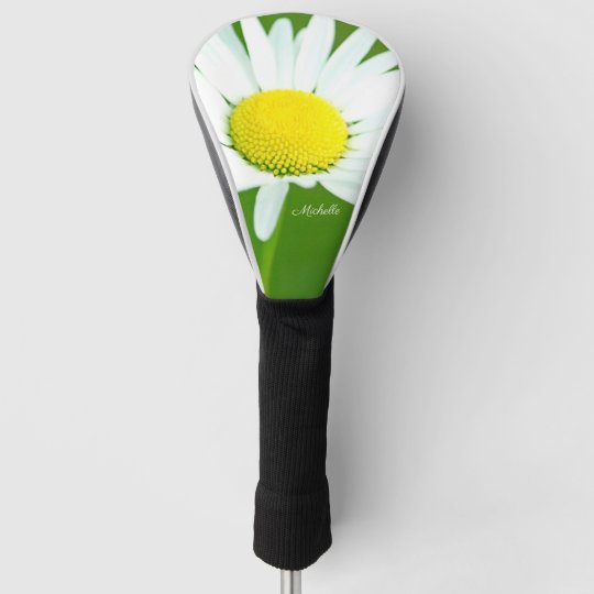 Beautiful White Daisy Personalized Golf Head Cover | Zazzle.com