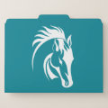 Beautiful White Horses Design File Folders Set | Zazzle