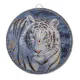 Beautiful White Tiger with Crystal Blue Eyes Dart Board | Zazzle
