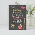 Beautiful Wings Quote - Physics Teachers Thank You Card | Zazzle
