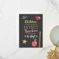 Beautiful Wings Quote - Physics Teachers Thank You Card | Zazzle