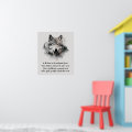 Beautiful Wolf Head and Poem Poster | Zazzle