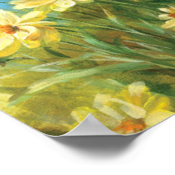 Beautiful Yellow Daisies Poster | Zazzle