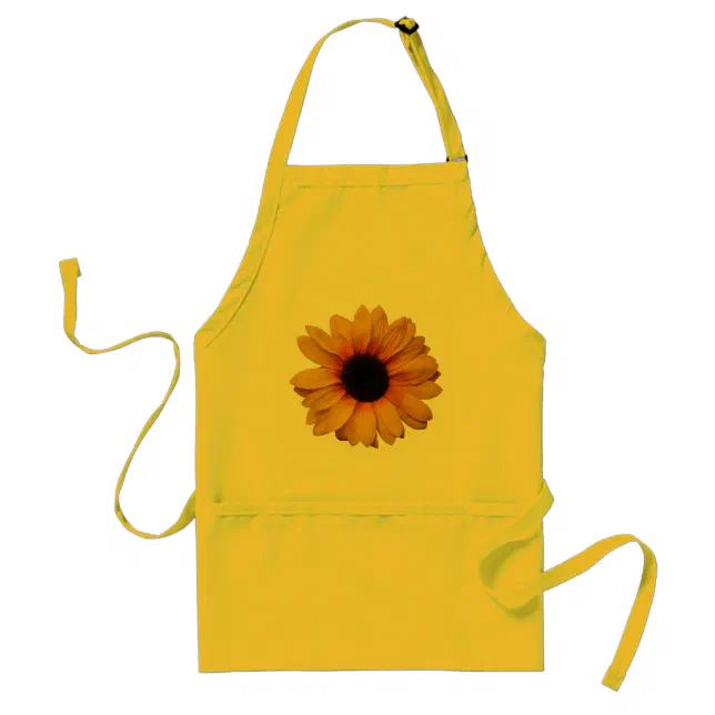 Beautiful Yellow Sunflower Apron | Zazzle
