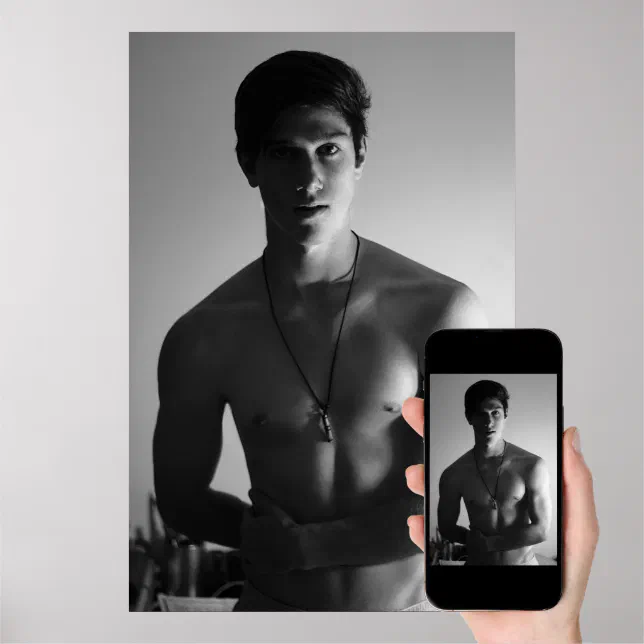 Beautiful Young Man Poster | Zazzle