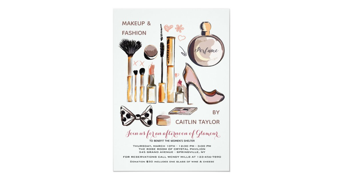 Beauty and Style Invitation | Zazzle.com