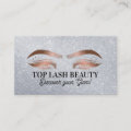 Beauty Eye Lashes | Glitter Sparkle Background Business Card | Zazzle
