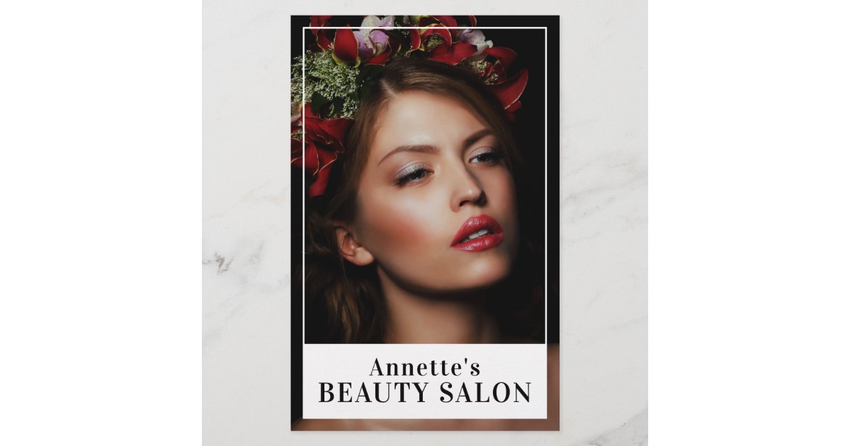 Beauty girl model flyer | Zazzle
