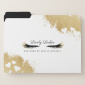 Beauty Gold Dusted Mascara Eye Lashes Luxurious File Folder | Zazzle