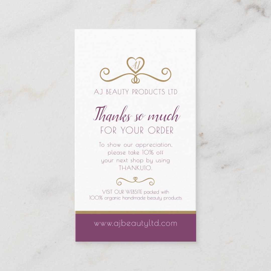 Beauty health company photo promo repeat customer business card | Zazzle