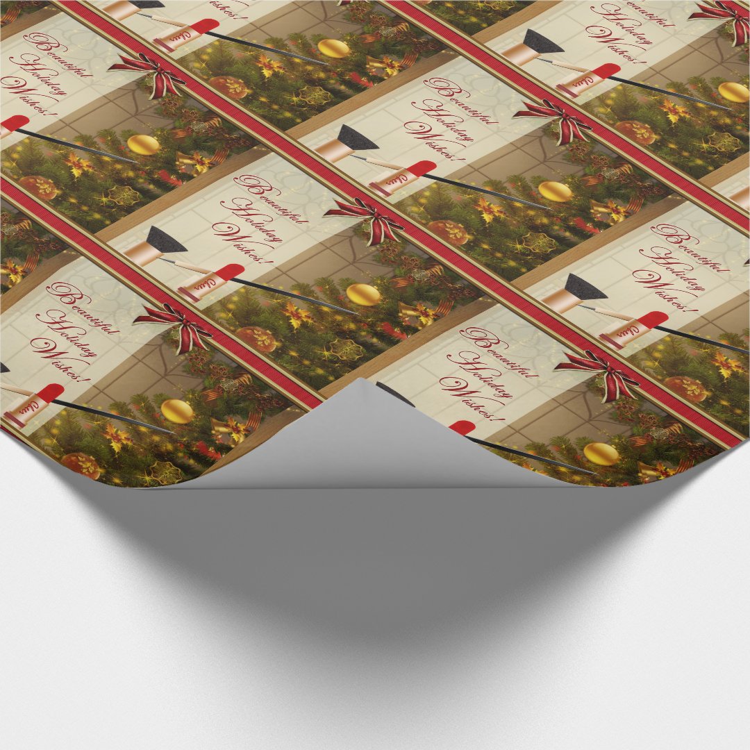 Beauty Makeup Holiday Wrapping Paper | Zazzle