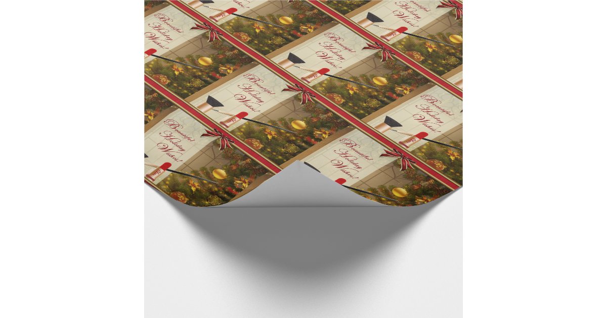 Beauty Makeup Holiday Wrapping Paper | Zazzle