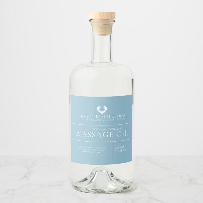 Beauty Massage Oil Product Ingredients Label