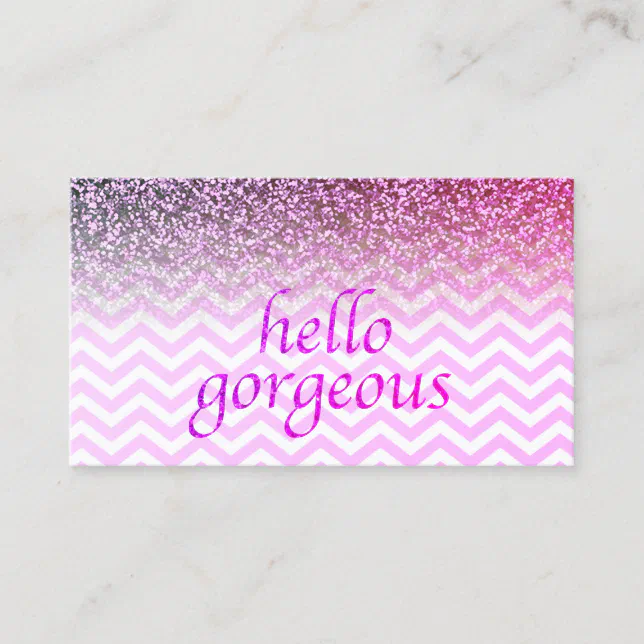Beauty Salon Appointment Hello Gorgeous Chevrons | Zazzle