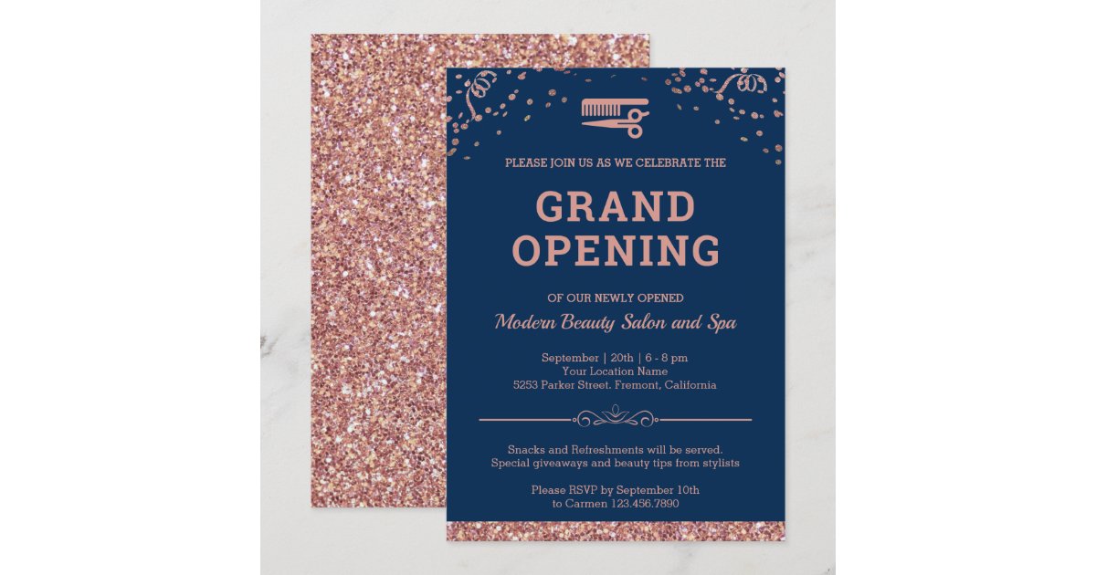 Beauty Salon Grand Opening Invitation | Zazzle