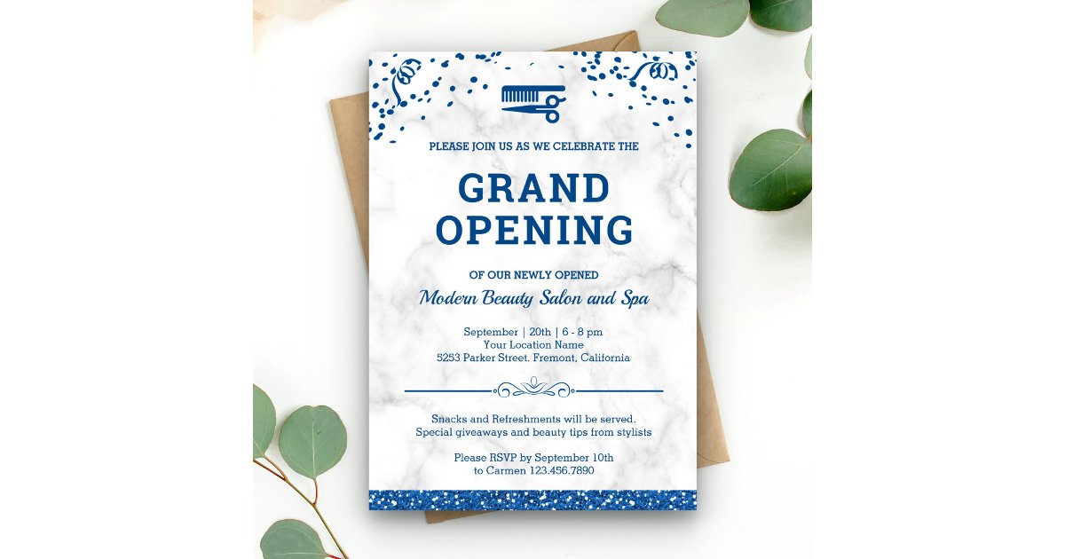 Beauty Salon Grand Opening Invitation | Zazzle