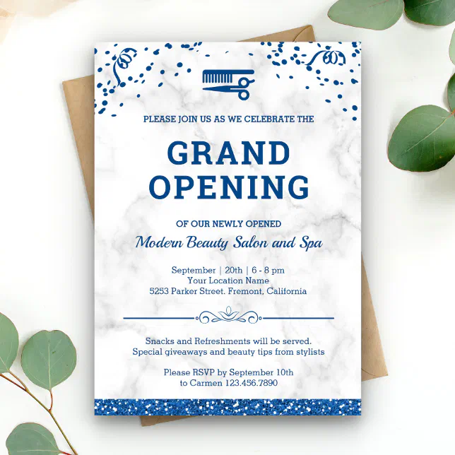 Beauty Salon Grand Opening Invitation | Zazzle