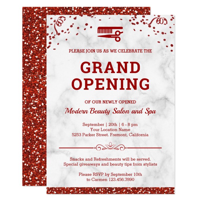 Beauty Salon Grand Opening Invitation | Zazzle.com