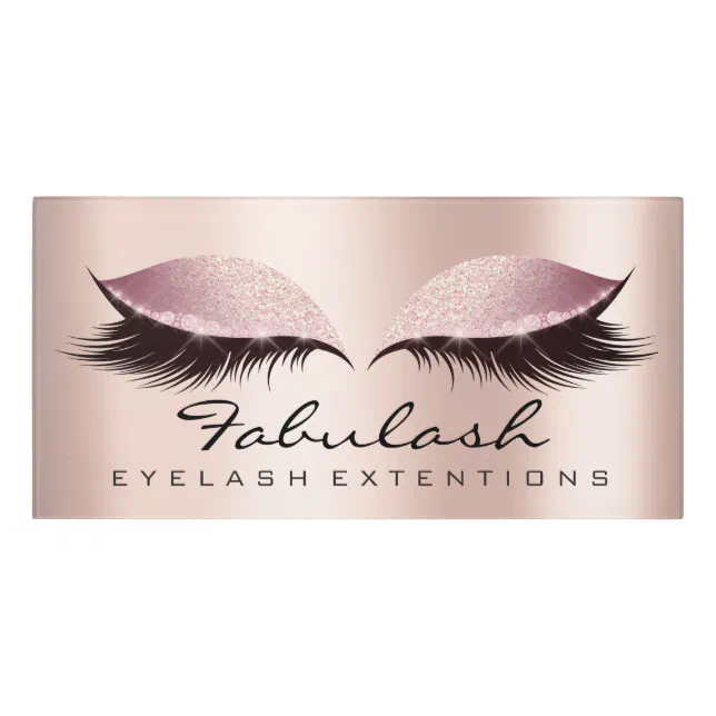 Beauty Salon Lash Makeup Artist Wellness SPA Pink Door Sign | Zazzle