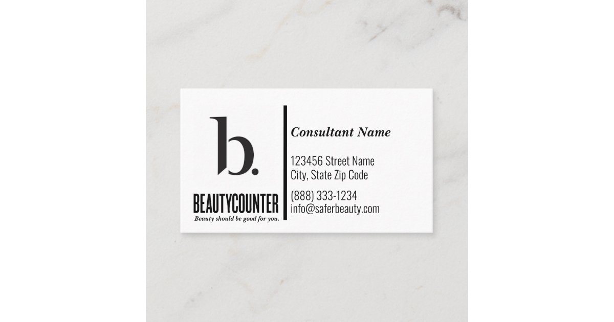 Beautycounter Business Card Never List | Zazzle