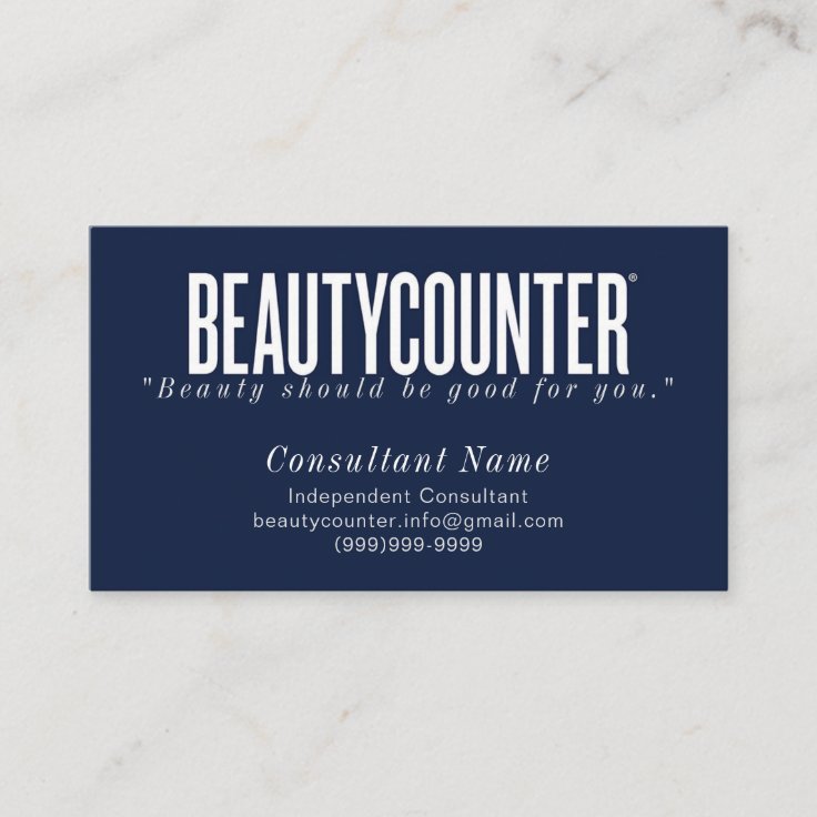Beautycounter Consultant Business Card | Zazzle
