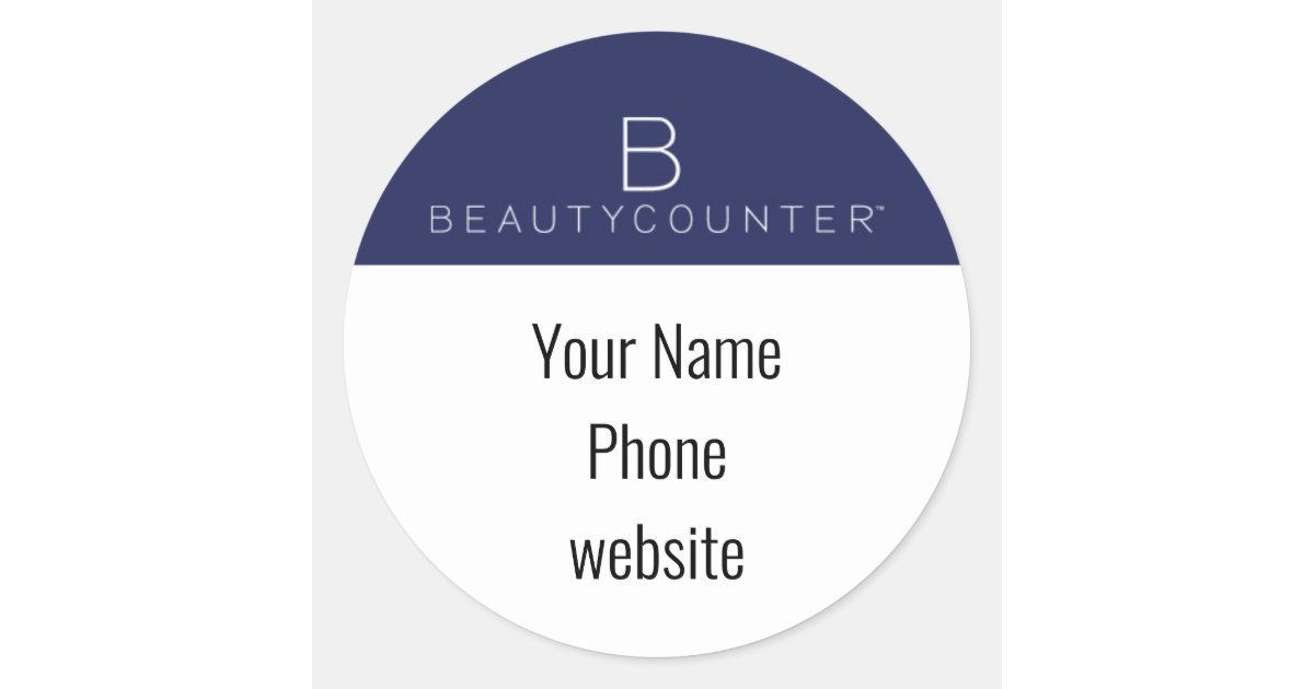 Beautycounter Custom sticker | Zazzle