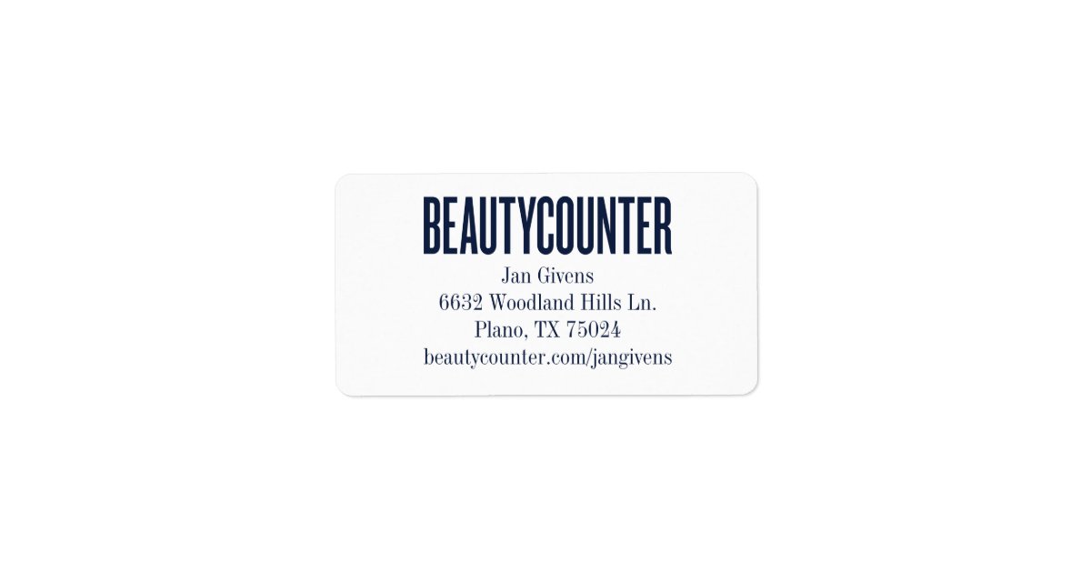 Beautycounter New Logo Label | Zazzle
