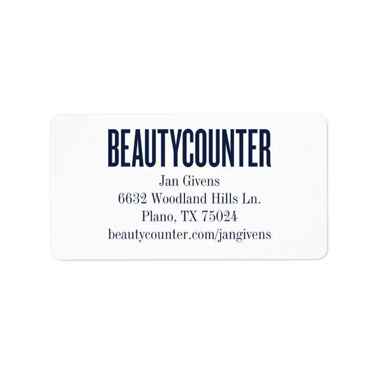 Beautycounter New Logo Label | Zazzle
