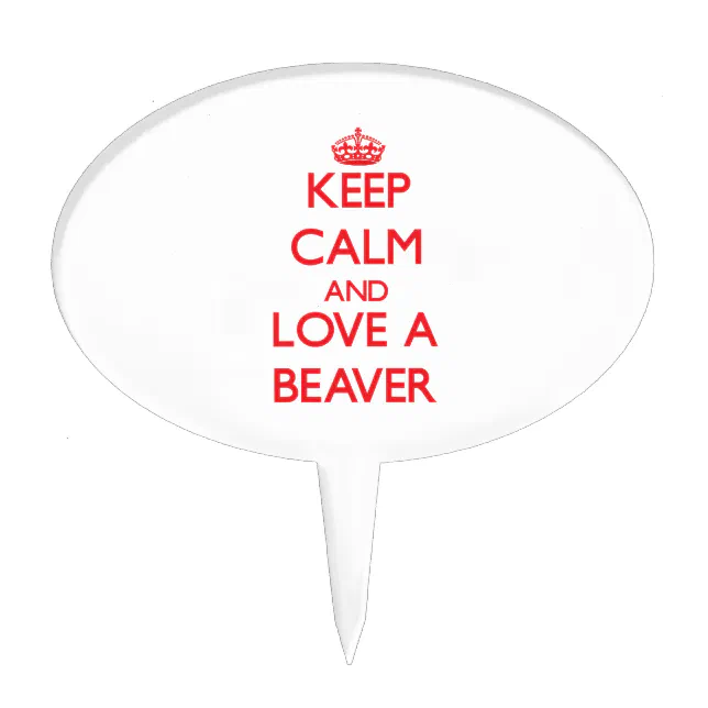 Beaver Cake Topper | Zazzle