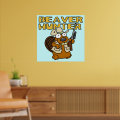 Beaver Hunter Poster | Zazzle