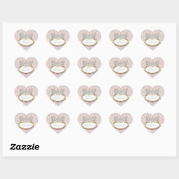 Bébé Princess Crown, Girl Baby Shower Sticker Seal | Zazzle
