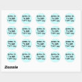 Because I'm the Bride Tshirts and Gifts Classic Round Sticker | Zazzle