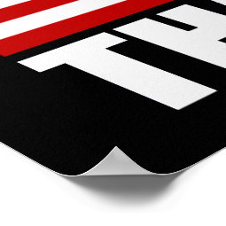 BECAUSE 'MERICA THAT'S WHY US Flag Poster (small) | Zazzle