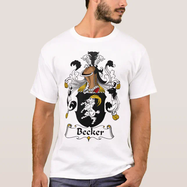 Becker family, German crest T-Shirt | Zazzle