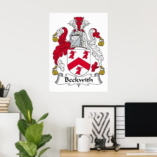 Beckwith Family Crest Poster | Zazzle