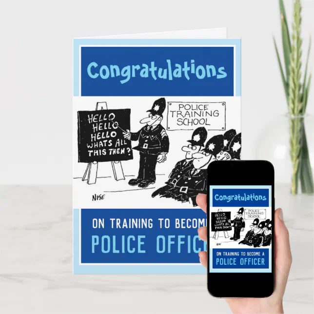 Becoming a Police Officer Card | Zazzle