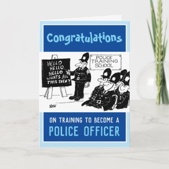 Becoming a Police Officer Card | Zazzle