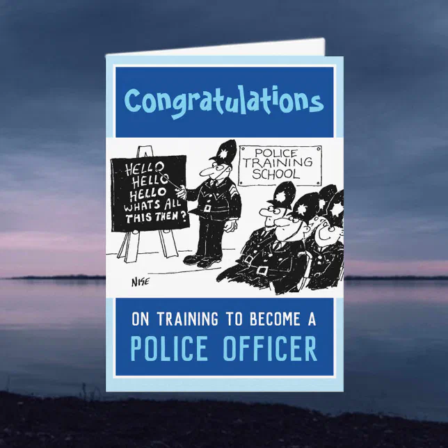 Becoming a Police Officer Card | Zazzle
