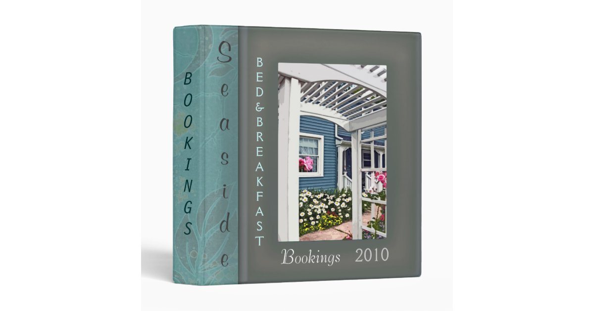 Bed & Breakfast Booking Binder or CUSTOM | Zazzle