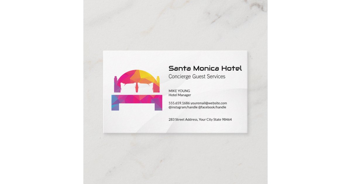 Bed Logo Appointment Card | Zazzle