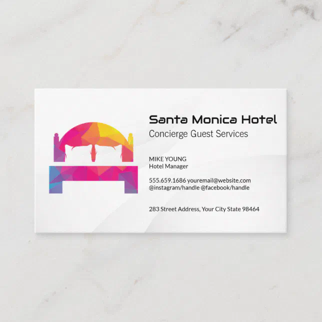 Bed Logo Appointment Card | Zazzle