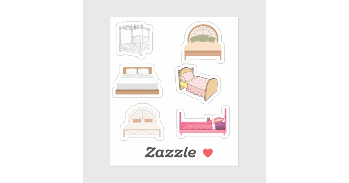 Bed Stickers | Zazzle